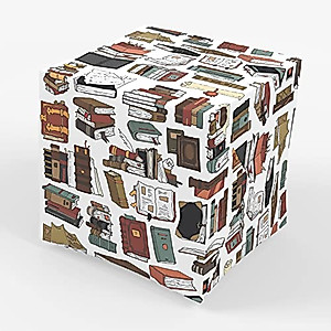 Stesha Party Books Gift Wrap - Book Lovers Present Wrapping Paper - 30 x 20 Inch (3 Sheets)