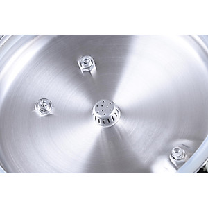 Kitchen Sense Pressure Cooker, 7.4 Quart Aluminum Stove Top Pressure Pot Cooker - Olla de Presión, Stainle steel