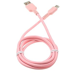 Pink 3ft USB-C Cable Compatible with Amazon Fire 7 Kids (2022 Release),HD 10 (2019 Release) - Charger Cord Power Wire Type-C Fast Charge D7P