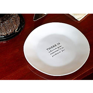 Always Something Grateful For Black 10.25 inch Melamine Decorative Serving Platter