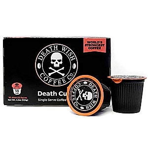 Death Wish Coffee Co. Death Cups and VALHALLA JAVA Odinforce Blend Single-Serve Coffee Pods [10 each | 20 Count] USDA Certified Organic, Fair Trade