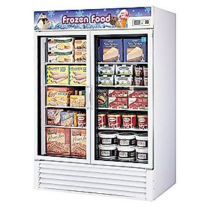 Turbo Air Reach-In Freezer Merchandiser, One-Section, 23 cu. ft., White