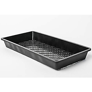 1020 Mesh Bottom Trays 5 Pack - Heavy Duty Microgreens Growing Trays - Plastic Plant Trays for Indoors Seed Starting - Propagation Tray for Microgreens & Wheatgrass Sprouting
