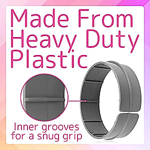 [20 Pack] Quilt Clips for Quilting Creations - Heavy Duty Quilting Clips for Machine Quilting - Versatile Clamps for Quilting Free Motion - 1" Tall Large Clamps for Quilt - 3" Diameter Quilting Rings
