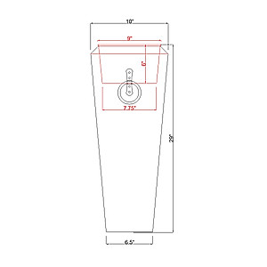 H Potter Tall Planter Antique Copper Patio Deck Indoor Outdoor Garden Flower Planters Set of 2