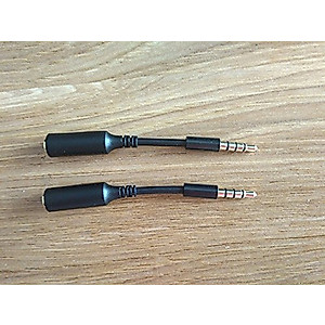 Accessonico 2 Pack Headphone Jack Adapter Android Phone Ultra Slim Audio Extender Replacement for Life Proof 3.5 mm Short Extension Cable AUX Skinny Dongle Compatible with Lifeproof