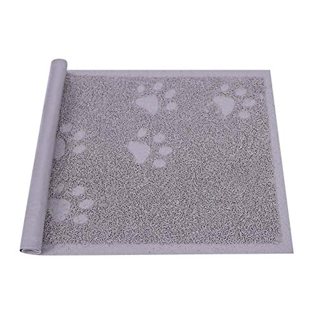 Darkyazi Cat Litter Box Mat for Floor Litter Trapping Mat Non-Slip Backing, Scatter Control, Easy Clean, Water Resistant, Soft on Paws (15.75" x 11.75",Gray Sand)