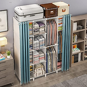 LHLLHL Non Woven Wardrobes Bedroom Closets Storage Cabinet Wardrobes Armoire Wardrobe Furniture (Color : D, Size : 124x47x139cm)