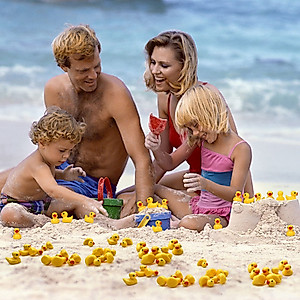 HAVAGDTM 120 PCS Mini Ducks Miniature Duck Figures for Ornament Miniature Garden Aquarium Mini Ducks DIY Handmade School Project Party Favor