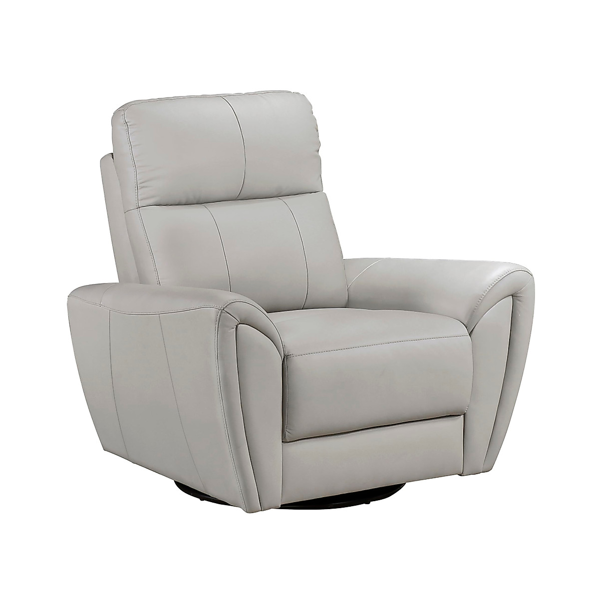 Lexicon Nathalie Leather Match Swivel Glider Chair, Gray