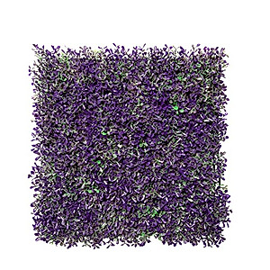 Windscreen4less Artificial Plant Leaves Faux Ivy Leaf Decorative Wall Fence Screen 20'' x 20" Purple Peanut Leaves 25 Pcs