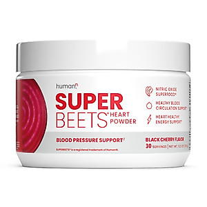 humanN SuperBeets Black Cherry Powder & N.O. Indicator Test Strips