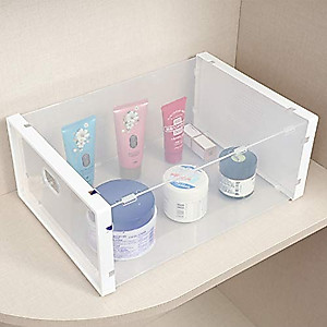 XZLGUJI 1 Pack Shoe Storage Box-Multi-function Storage Bins,Clear Plastic Stackable Shoe Organizer for Closet ,Drop Front Shoe Box. (white (1 Pack))
