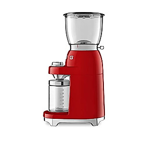Smeg 50's Retro Style Aesthetic Coffee Grinder, CGF01 (Red) Large