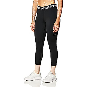 Nike Pro 365 Women's Mid-Rise Crop Leggings, Black/White, Small