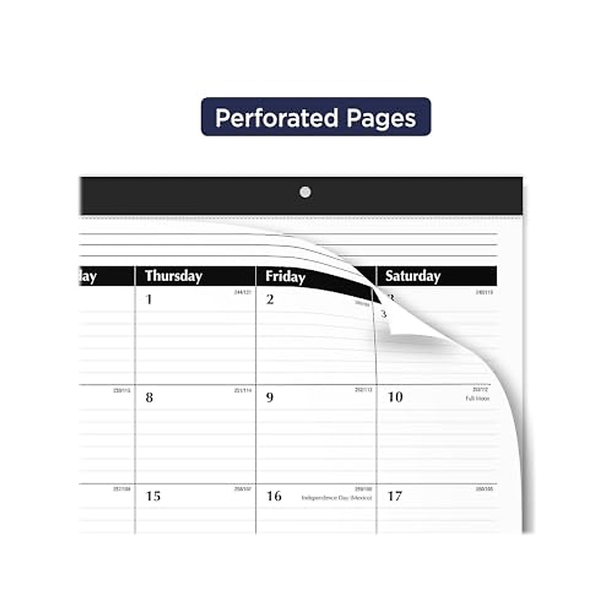 AT-A-GLANCE 2024 Desk Calendar, Desk Pad, 21-3/4" x 17", Large, Ruled Blocks, Monthly (SK240024)