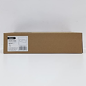 YOHOM Adhesive Shower Caddy Shelf For Bathroom Wall Plastic Shampoo Holder For Shower Storage Organizer Caddy Basket White