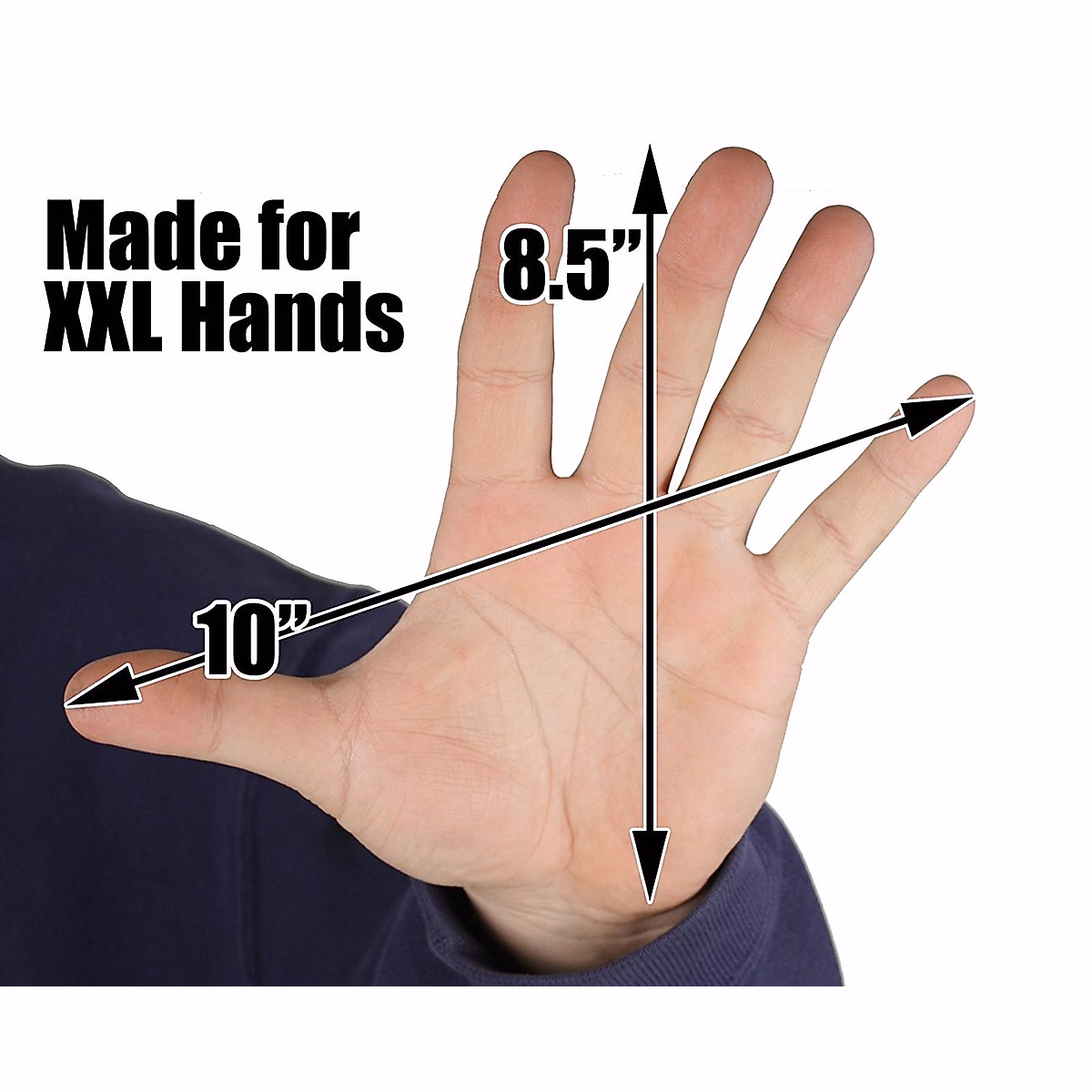 Jewboer 23.6" Rubber Sandblast Cabinet Gloves,Sandblasting Sand Blaster Gloves for Sandblaster Blast Abrasive Cabinet