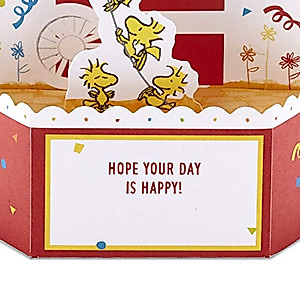 Hallmark Paper Wonder Peanuts Pop Up Birthday Card with Music (Snoopy, Birthday Balloons)