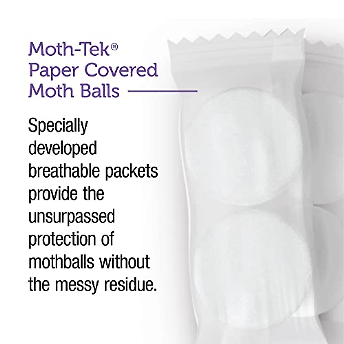 Enoz Lavender Scented Moth Ball Packets: Kills Clothes Moths, Carpet Beetles, Eggs and Larvae (6 oz Bag, 6 Pack)