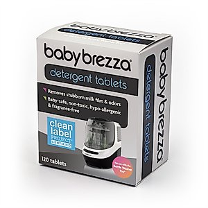 Baby Brezza Official Detergent Soap Tablets for Baby Brezza Bottle Washer Pro, 120 Tablets