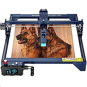 ATOMSTACK A5 M50 Pro Laser Engraver, 5.5W Fixed-Focus 0.08mm Compressed Spot Laser Cutter and Engraving Machine for Wood Metal with Terminal Panel for Offline Engraving, Engraving Area 410x400mm