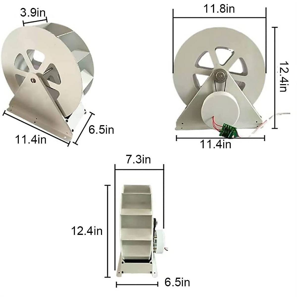 Mdxtog Micro Hydroelectric Turbine Generator 100W, Low-Speed Water Wheel Generator For Household Outdoor Lighting Generation Power Equipment Hydro Water Turbine Generator