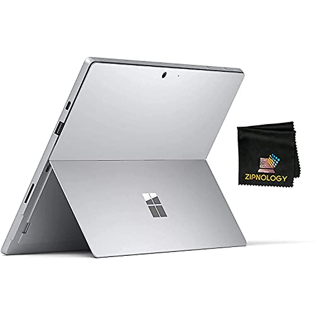 New Microsoft Surface Pro 7 - 12.3" Touchscreen - 10th Gen Intel Core i7-1065G7 - 256 GB SSD - 16 GB RAM - Intel Iris Plus - Windows 10 + Zipnology Screen Cleaning Cloth Bundle - Brown Box (PVT-00001)