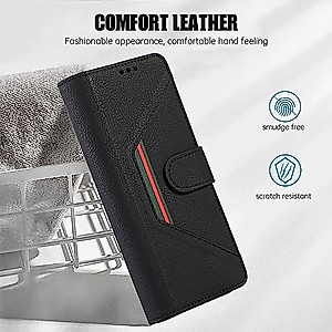 Cellphone Flip Case Kickstand Case for Samsung Galaxy Z Fold 5 5G Case,Premium PU Leather Wallet Case with Card Holder,Magnetic Closure Shockproof Case Full Body Protection Phone Cover Case Protective
