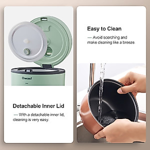 CHACEEF Rice Cooker 3-Cups Uncooked & CHACEEF Travel Electric Kettle