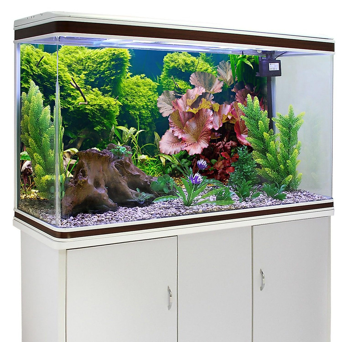 AWERT 48x24 inches Aquatic Plant Aquarium Background River Bed & Lake Fish Tank Background Vinyl