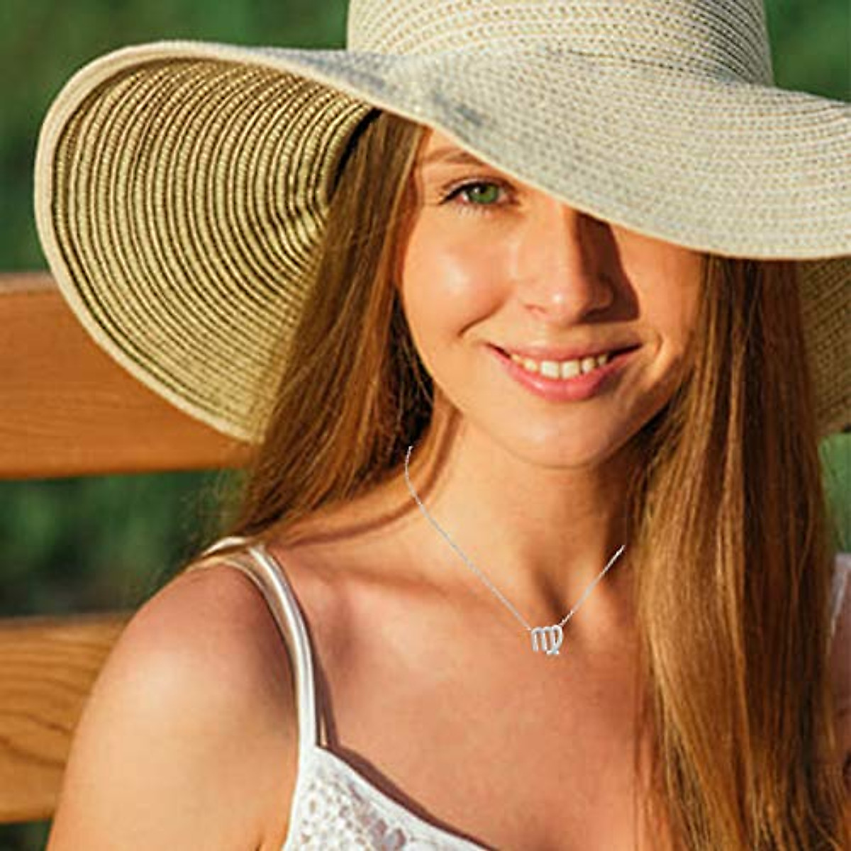 2Pcs Silver Taurus Necklace for Women 12 Constellation Sign Necklace CZ Astrology Zodiac Star Necklace Birthday Gifts with Message Card (Taurus)