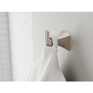 Pfister Bruxie Towel Hook, Bathroom Towel Hook, Wall-Mounted, Screw-in, Spot Defense Brushed Nickel Finish, BRHBIE0GS