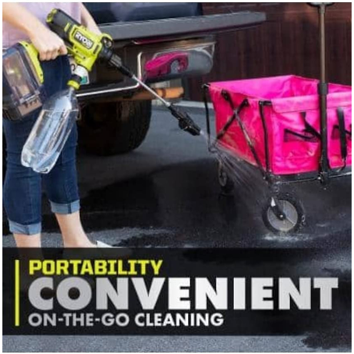 HP Brushless EZClean 600 PSI 0.7 GPM 40 Volt HP Cold Water Cleaner with 2.0 Ah Battery and Charger (11.3, 1)