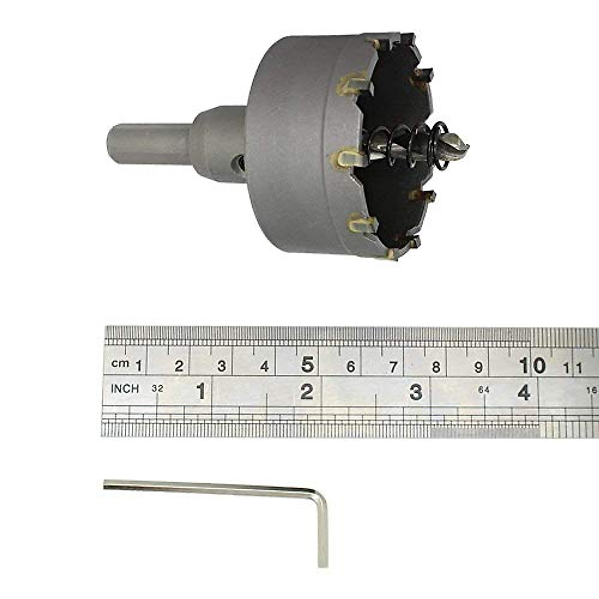 AUTOTOOLHOME 2 inch (50mm) Metal Steel Hole Saw Tooth Carbide Tip TCT Drill Bits Kit for Thick Metal Wood