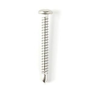 THE CIMPLE CO #8 Size, 1 1/2" Length (38mm) - Self Tapping/Drilling Screw - 410 Stainless Steel (Exceptional Wear and Very Corrosion Resistant) - Phillips Pan Head - 100pcs