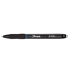 Sharpie S-Gel | Gel Pens | Medium Point (0.7mm) | Blue Ink | 12 Count
