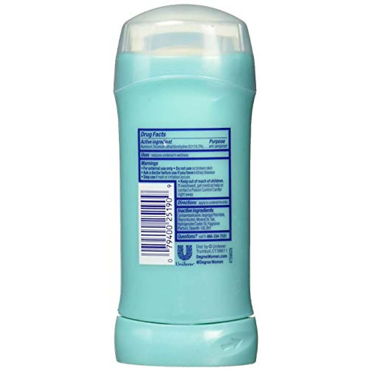 Degree Women's Invisible Solid Anti-Perspirant & Deodorant-Shower Clean-2.6 Oz