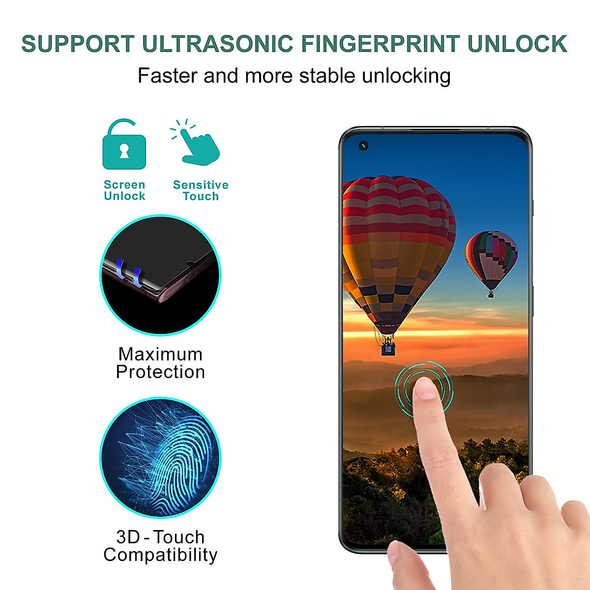 GOBUKEE [3 pack] Compatible with Full Coverage Tempered Glass X 3 Oneplus 11 5G 2023, 3D Glass, HD Clear, Bubble Free, Anti-Shock, Case Friendly, Full Cover [9H Hardness]