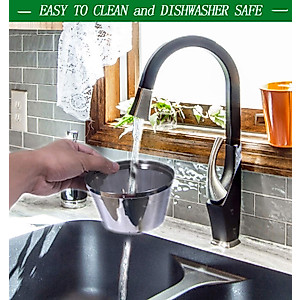 Stainless Steel Reusable Coffee Filters Basket 8-12 Cup Sturdy Permanent Coffee Filter fit for Mr. Coffee Black & Decker Coffee Makers