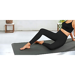 Fengbay High Waist Yoga Pants, Pocket Yoga Pants Tummy Control Workout Running 4 Way Stretch Yoga Leggings Black