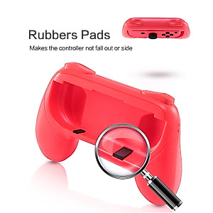 HEATFUN Switch Joy Con Grips, Comfortable Switch Joy Con Controller Grips - Blue and Red