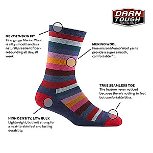 Darn Tough Women's Phat Witch Crew Lightweight with Cushion Sock (Style 1644) - Dark Teal, Medium