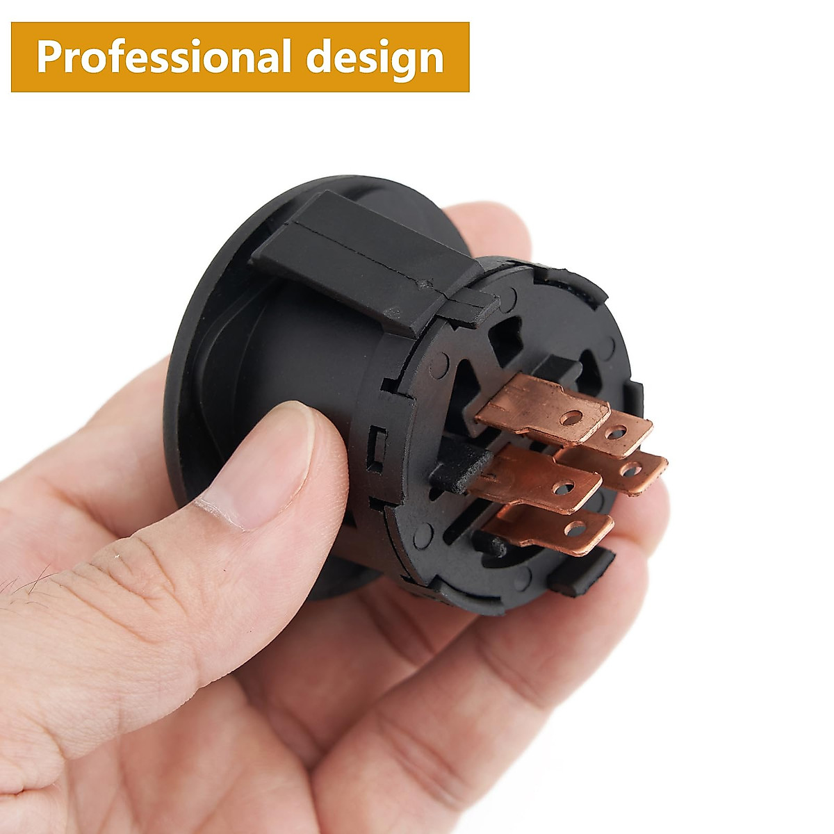 925-04228 Ignition Switch 3 Position with Key Replacement for Craftsman, Troy-Bilt, MTD, Cub Cadet, Husqvarna, JD, AYP, Bad Boy Delta, 725-04228 Lawn Mower Starter Switch