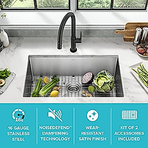 Kraus KHU100-30 Kitchen Sink, 30 Inch, Stainless Steel