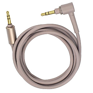 Saipomor WH1000XM5 Replacement Audio Cord WH-1000XM4 Cable Compatible with Sony WH1000XM2 WH-1000XM3 MDR-XB950BT MDR-100ABN MDR-10R MDR-1000X MDR-ZX770BN Noise-Canceling Headphones(Gold)