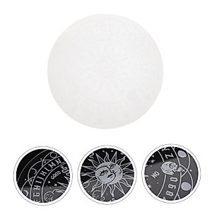 DOITOOL 3pcs Pendulum Dashboard Desk top Decor Tabletop Decor Witch Decor Portable Divination Board dowsing Divination Board Acrylic Divination Message Board Divination Crafts Props Letter