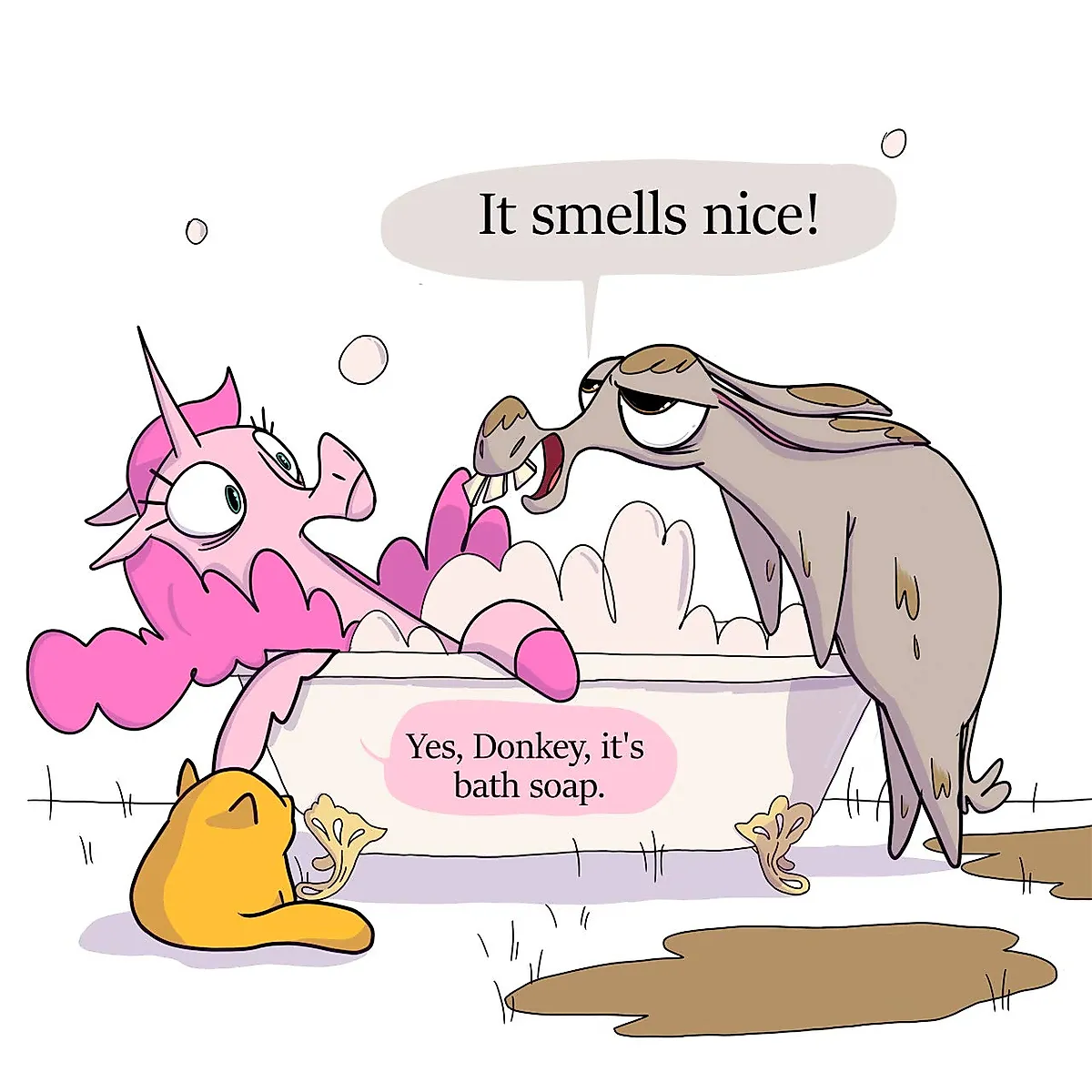 Donkeys can't take bubble baths!: A Hilariously Silly Story about Being Open-Minded and Trying New Things