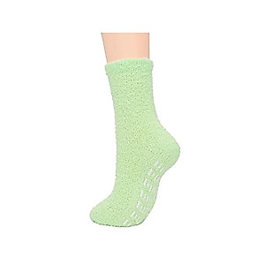 Century Star Anti Slip Athletic Plush Slipper Grip Soft Socks Women Yoga Pilates Soft Warm Cozy Socks For Christmas A 5 Pairs Candy Color One Size