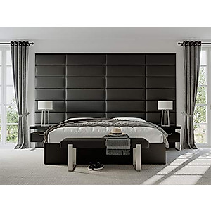 VANT Upholstered Bed Bench - Velvet Antique Blue - Brushed Nickel - Contemporary Modern, Accent Bench for End of Bed, Hallway, or Entryway